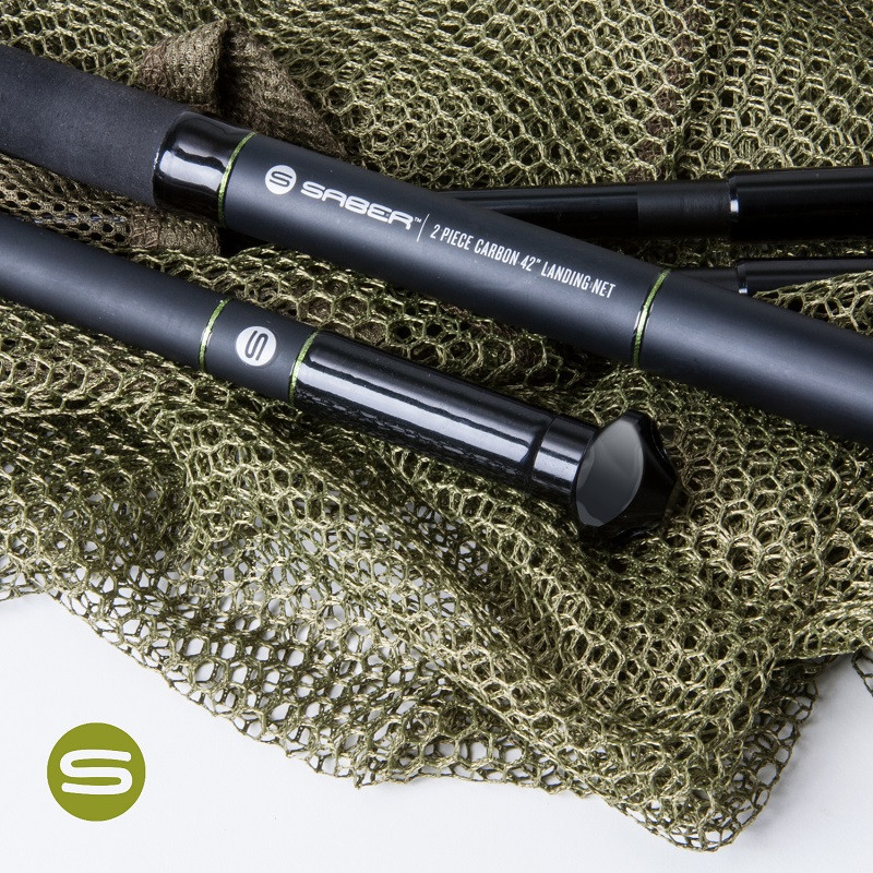 Saber Carbon 42" Landing Net & Staff | Saber Tackle